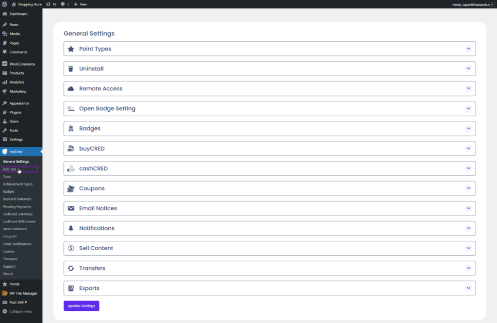 myCred WooCommerce Built-in Addon – Release Note